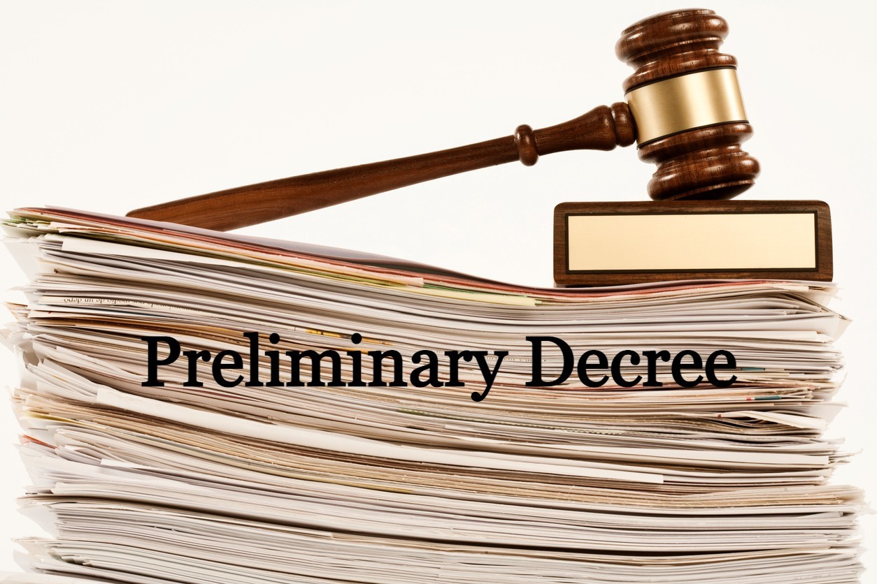 Preliminary Decree Explained Law Wire